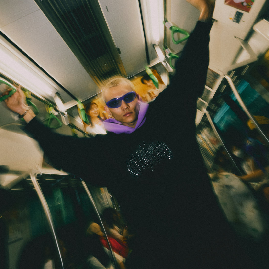 Two-Tone Studded Hoodie