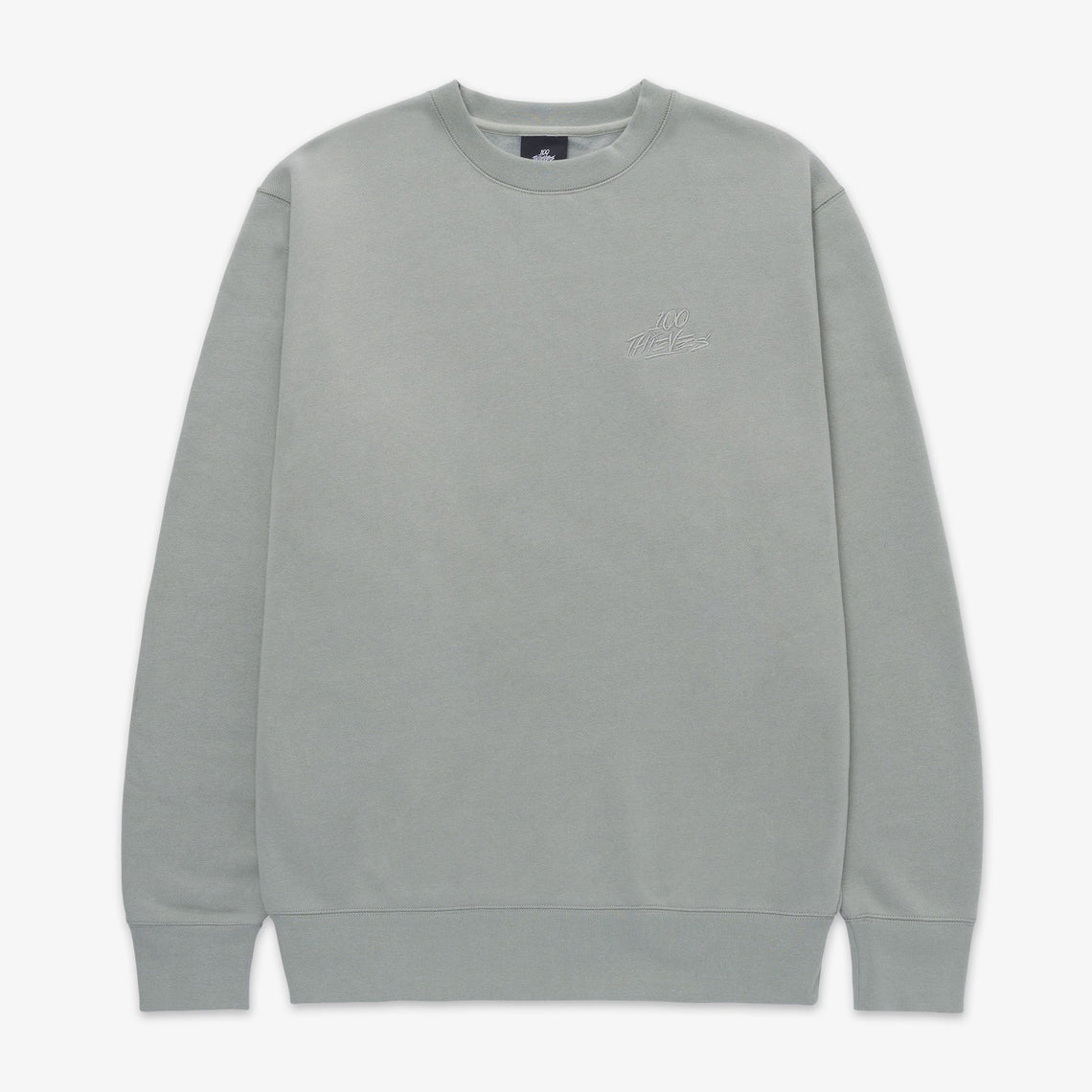 Foundations SS'24 Crewneck - Stonewash Green