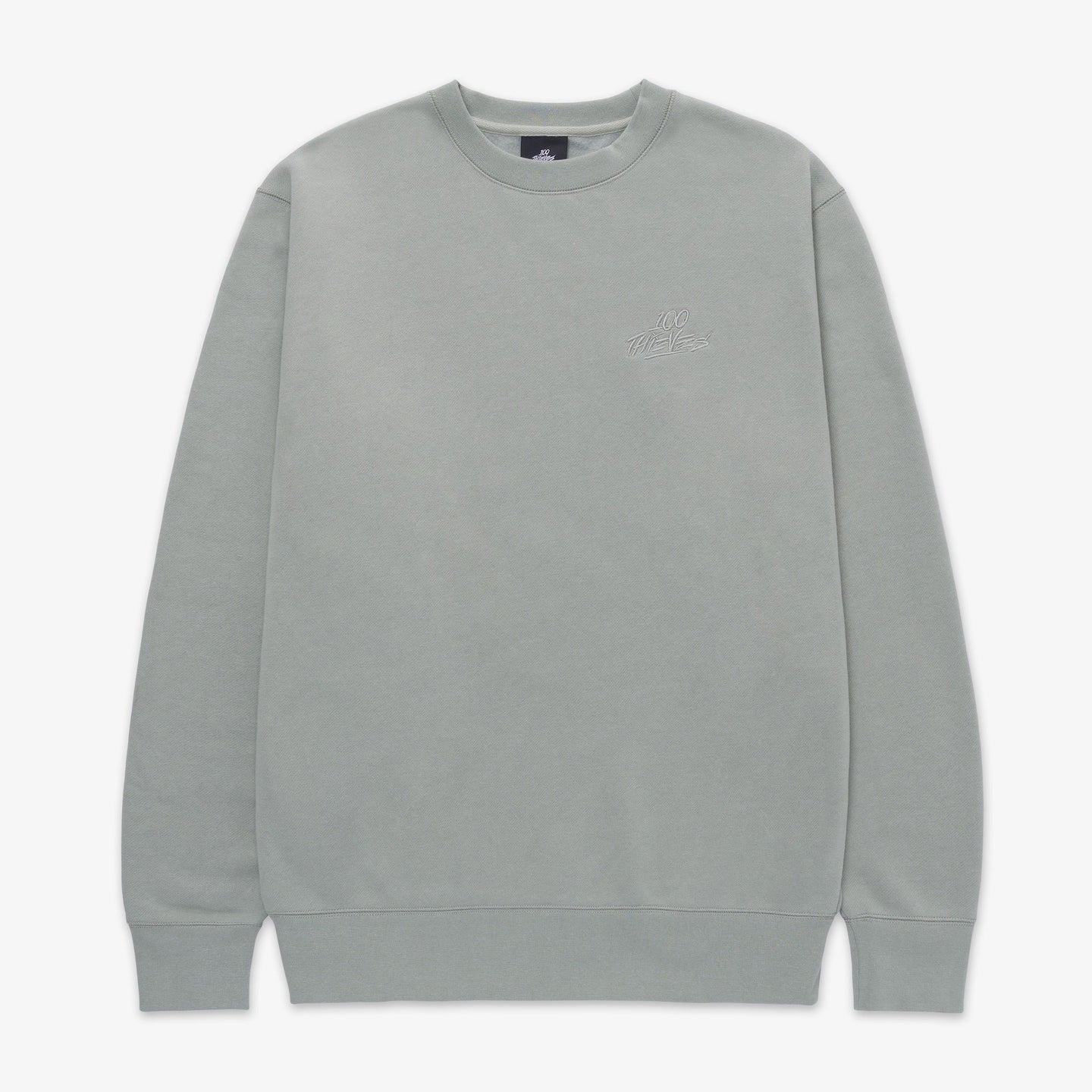 Foundations SS'24 Crewneck - Stonewash Green