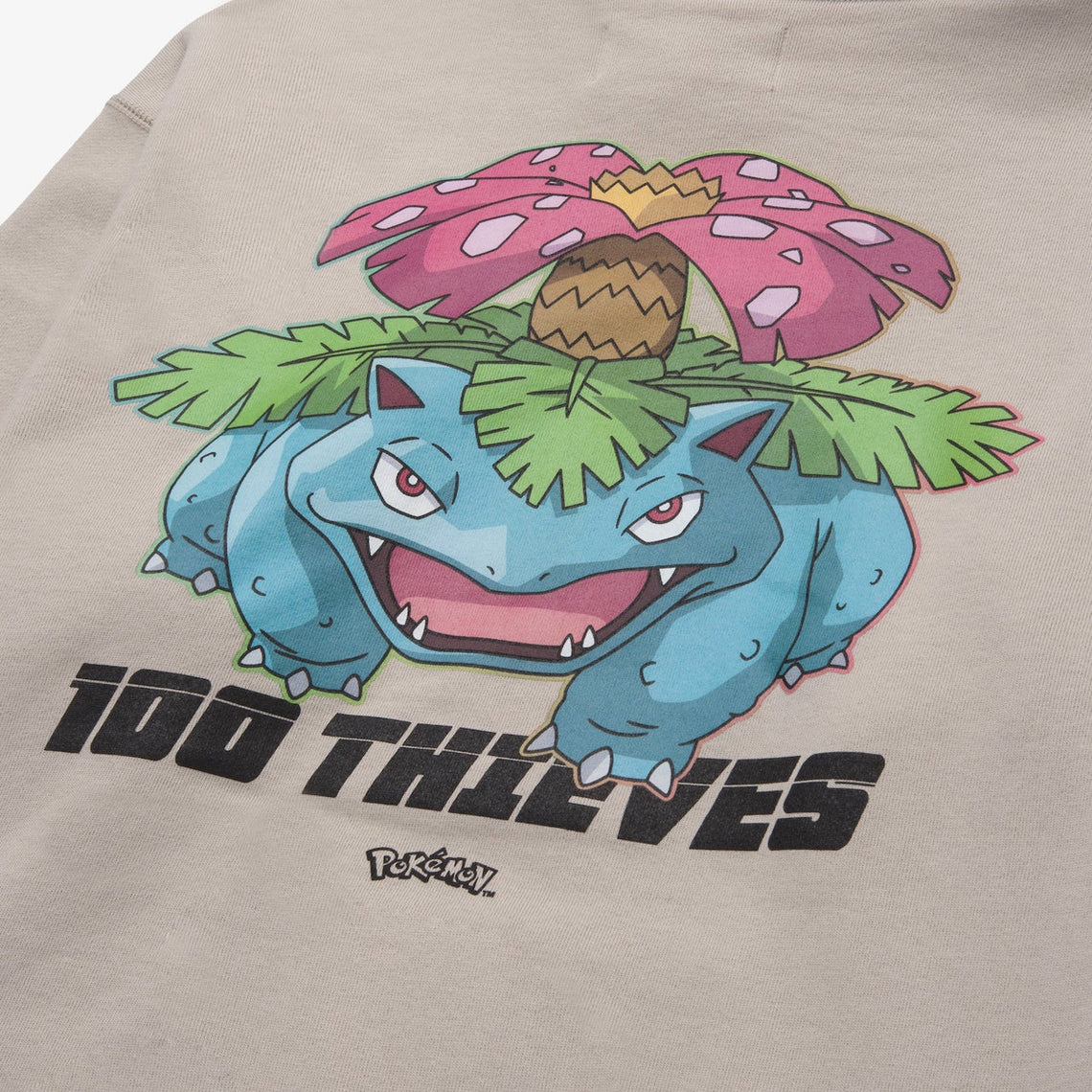 Pokémon + 100 Thieves | Venusaur Hoodie - Light Grey