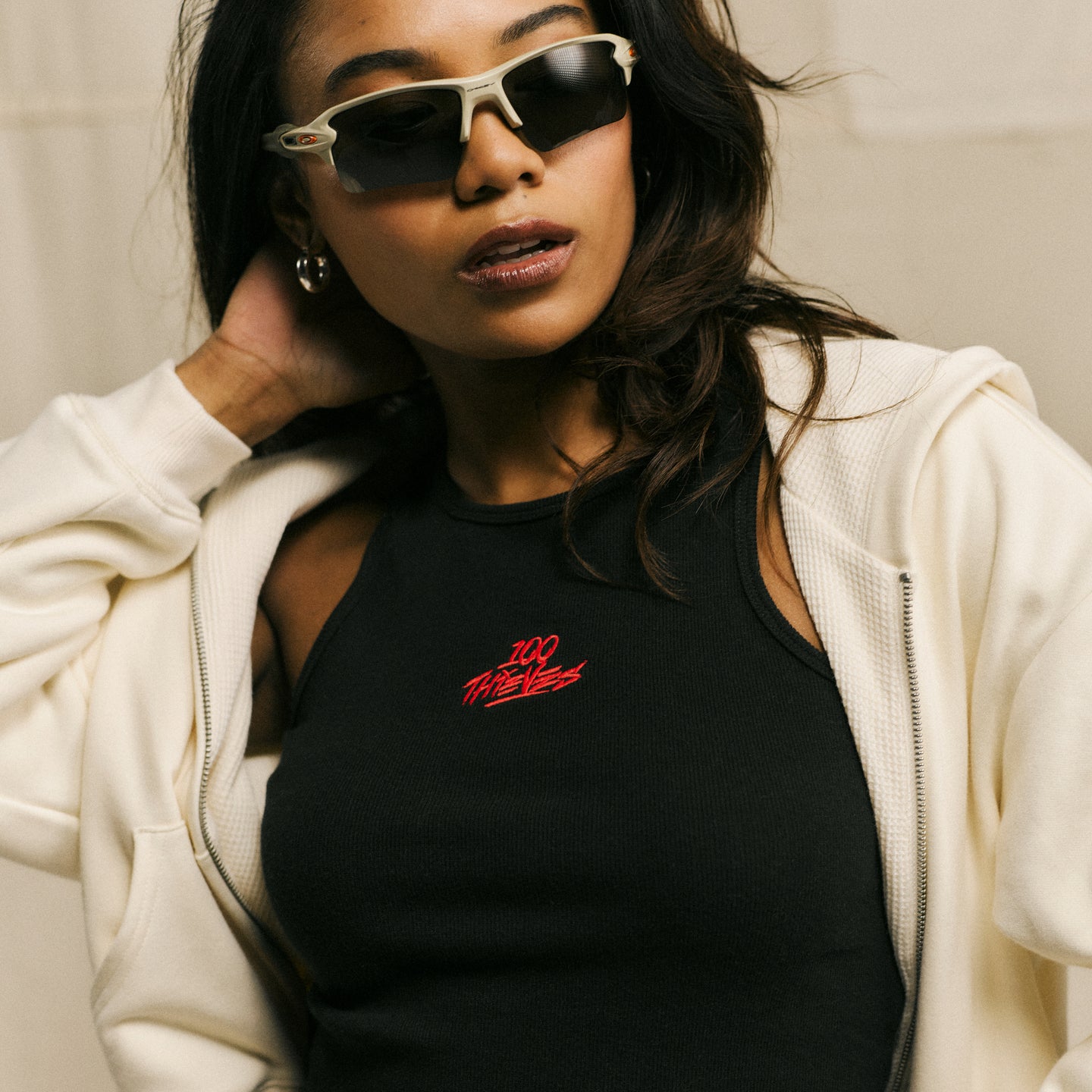 Womens Ribbed Tank - Ash Heather