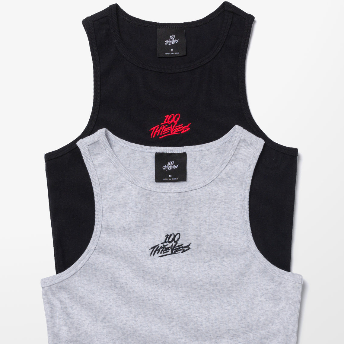 Womens Ribbed Tank - Ash Heather