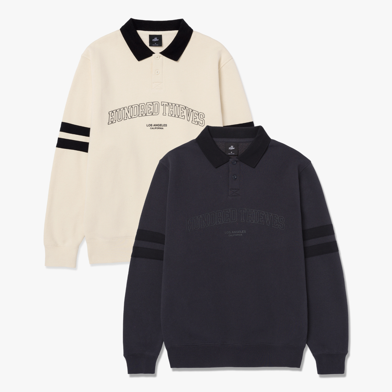 Foundations FW'24 Collared Crewneck - Phantom