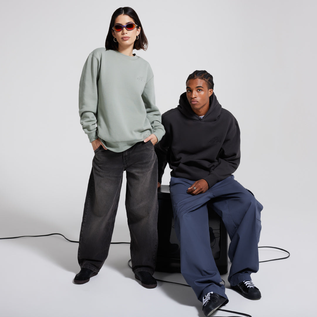 Foundations SS'24 Crewneck - Stonewash Green